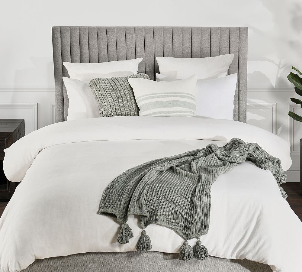 Caprina Linen Cashmere Duvet Cover | Pottery Barn