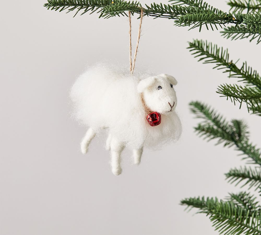 Handcrafted Wool Sheep Ornament | Pottery Barn