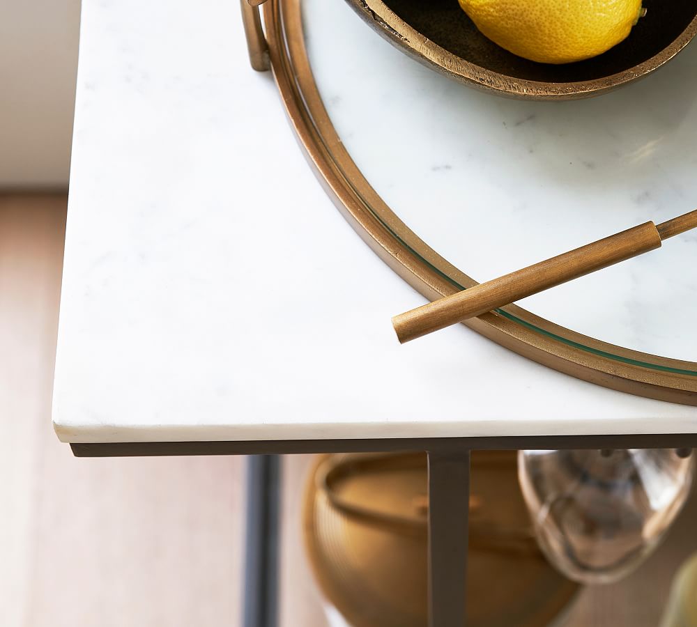 Delaney Marble Bar Console | Pottery Barn