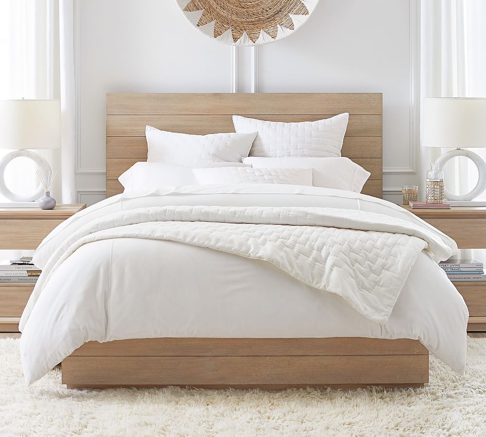 Bliss Handcrafted Linen/Cotton Sham | Pottery Barn