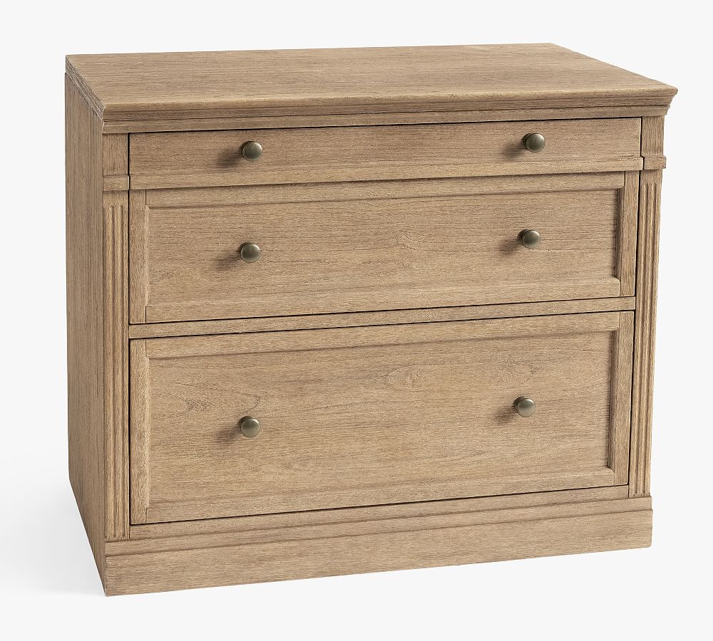 Livingston Double 2-Drawer Lateral Filing Cabinet with Top | Pottery Barn