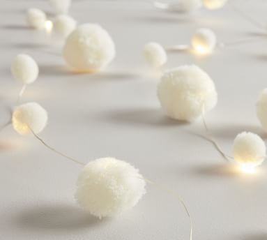 Snowball Rain String Lights | Pottery Barn
