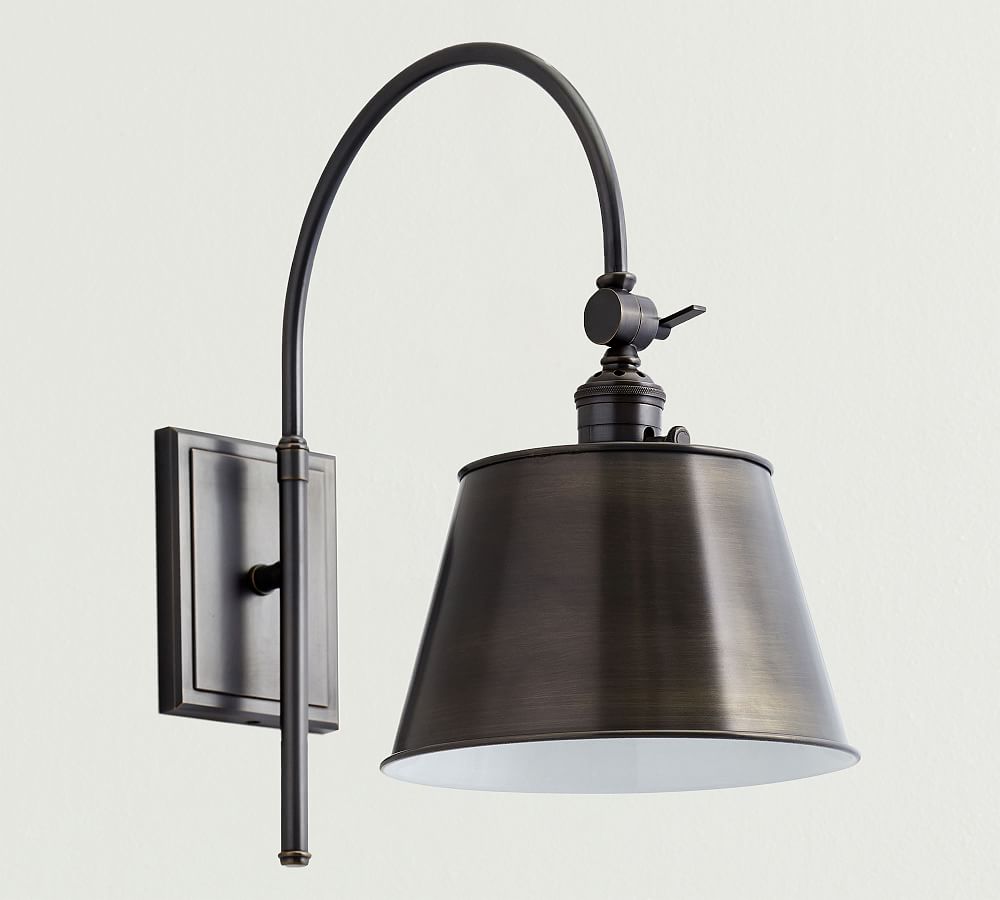 Tapered Metal Shade Arc Sconce | Pottery Barn
