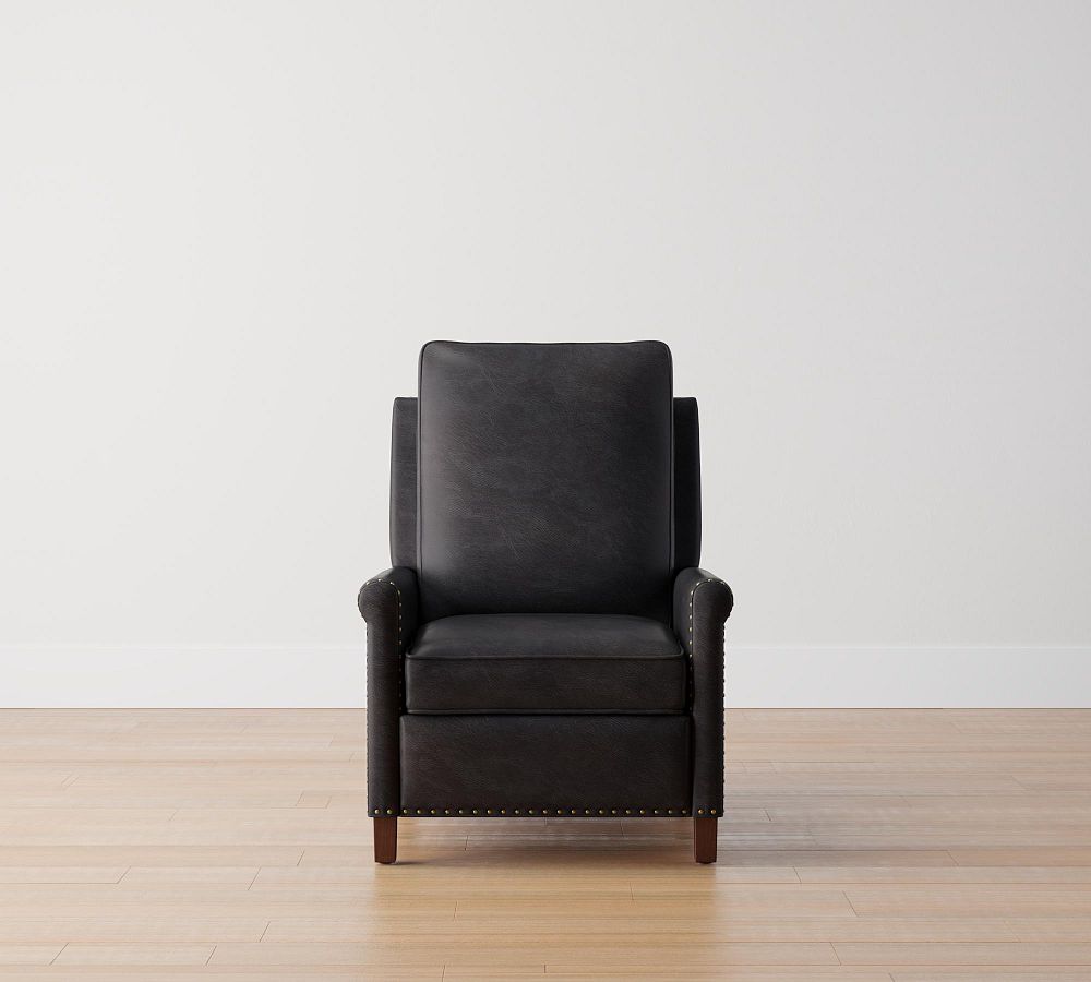 Tyler Roll Arm Leather Recliner | Pottery Barn