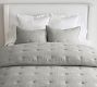 European Flax Linen Tufted Waffle Comforter & Shams | Pottery Barn