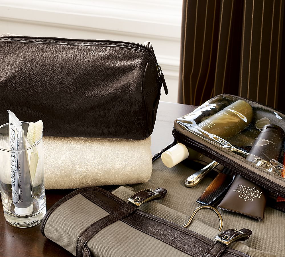 Colby Leather Toiletry Case | Pottery Barn