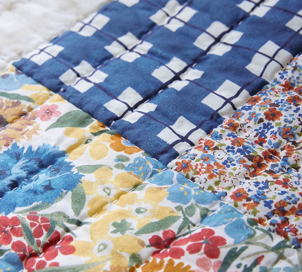 Lana Handcrafted Patchwork Cotton Quilt | Pottery Barn