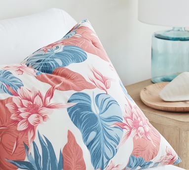 Roxy Sun Soaked Percale Sham | Pottery Barn