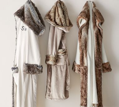 Faux Fur Ombre Robe | Pottery Barn