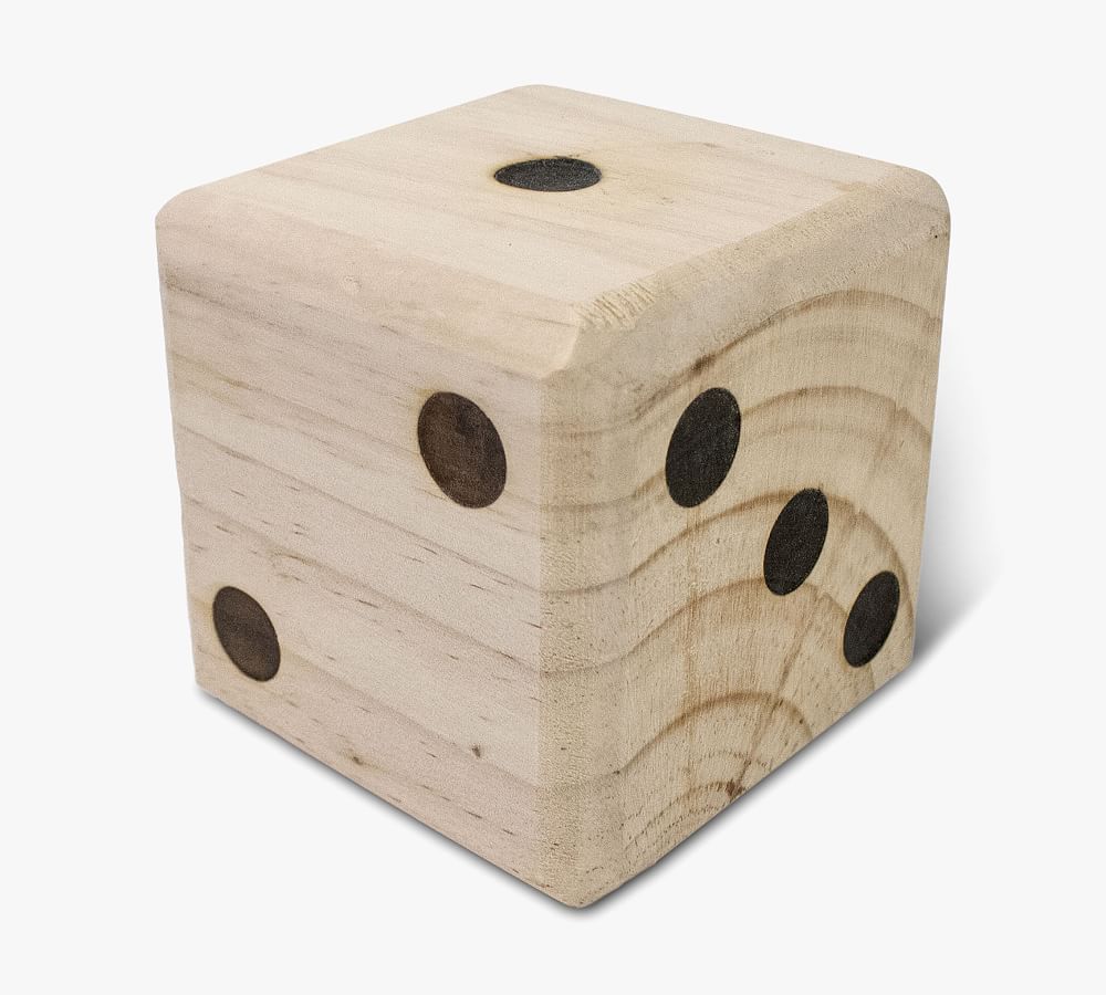 Oversized Wooden Yard Dice | Pottery Barn