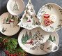 Christmas in the Country Stoneware Salad Plates - Set of 4 | Pottery Barn