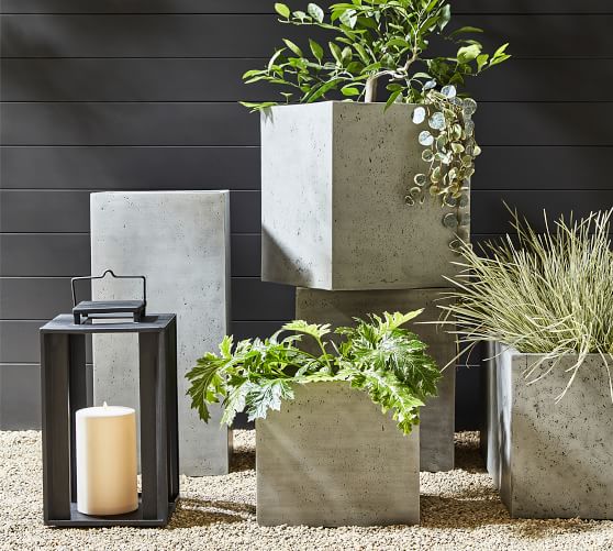 Mission Square Handmade Outdoor Planters | Pottery Barn