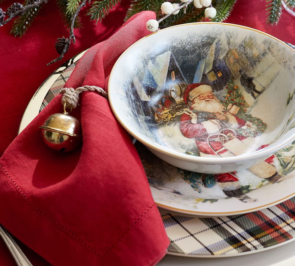 Jingle Bell Twine Napkin Rings, Set of 4 | Pottery Barn