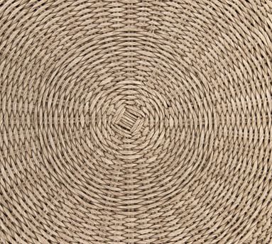 Annette Round Rattan Coffee Table | Pottery Barn