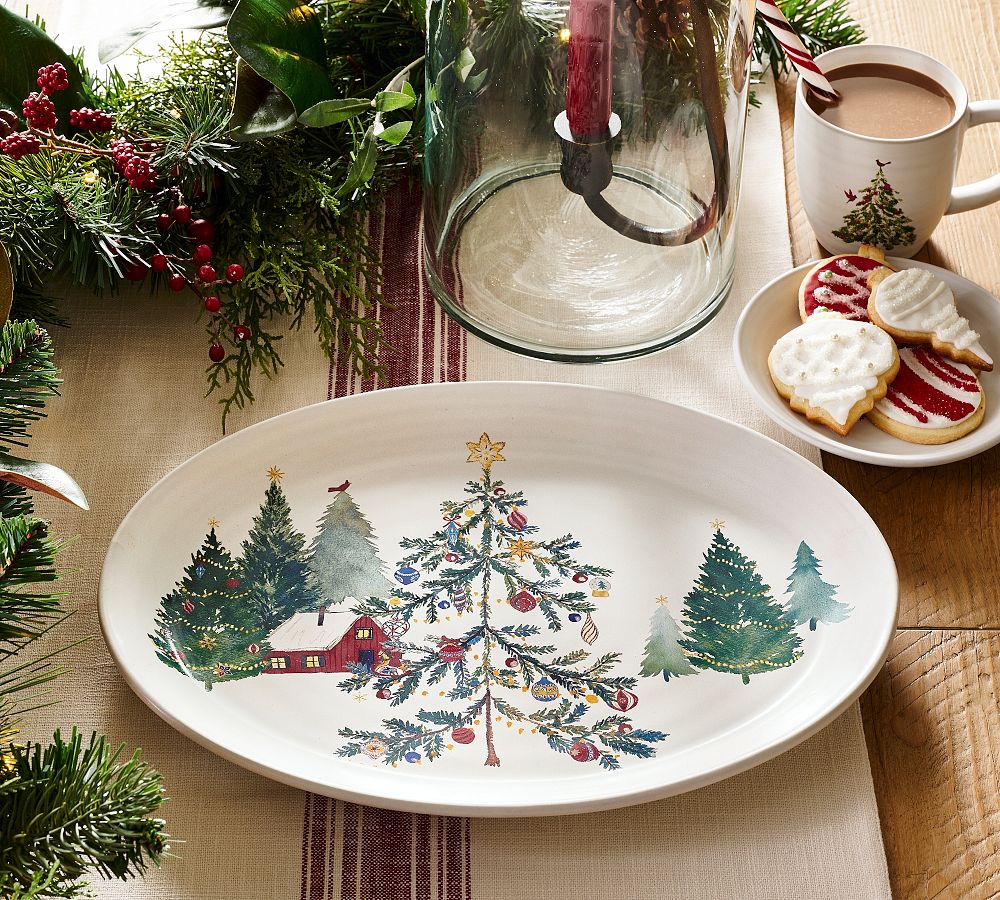 Christmas In the Country Dinnerware Collection | Pottery Barn