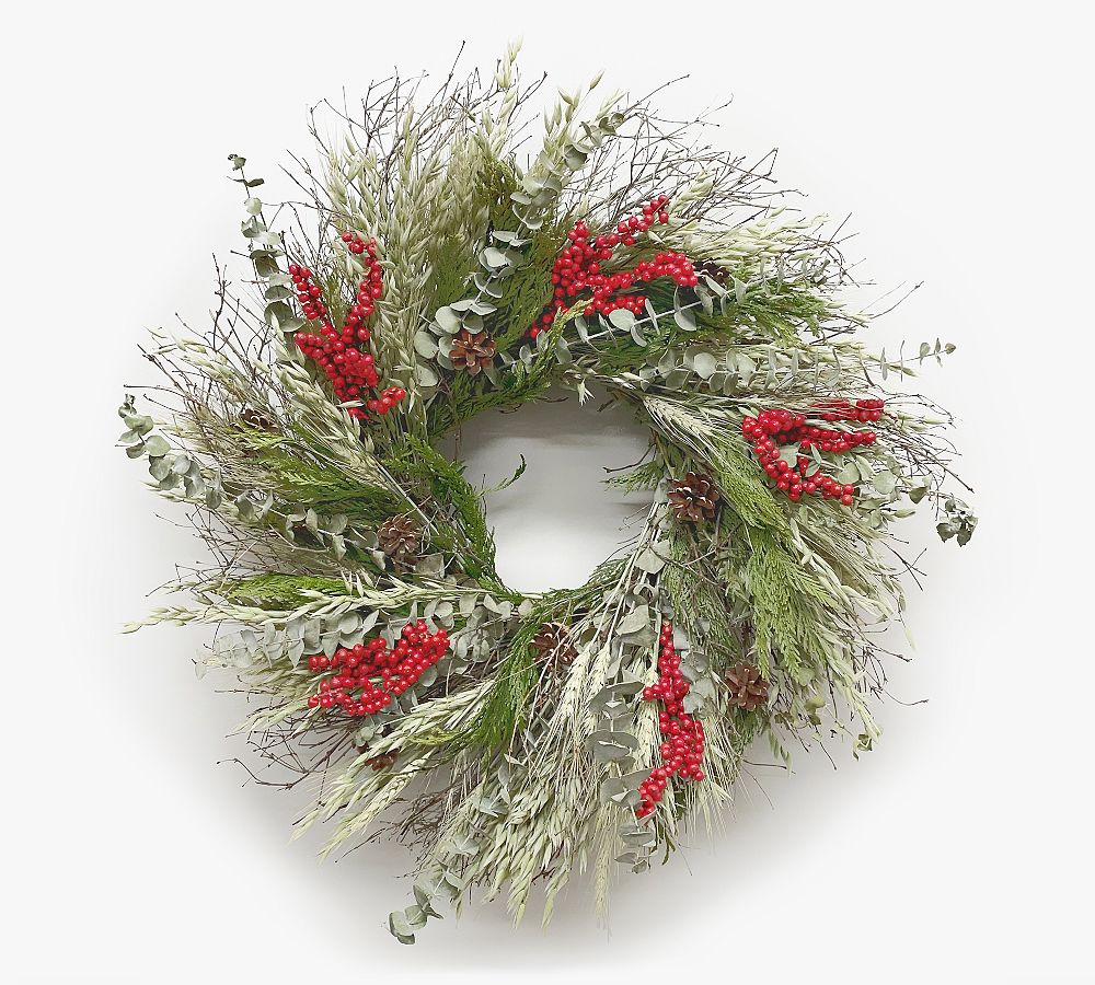 Dried Tidings of Comfort And Joy Wreath | Pottery Barn