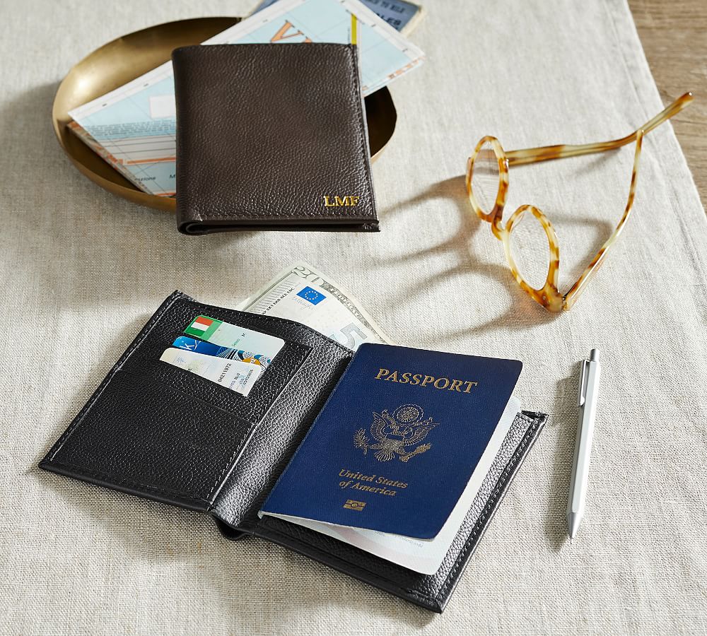 Grant Leather Passport Case | Pottery Barn