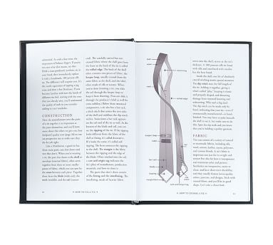 How to Tie A Tie Leather-Bound Book | Pottery Barn
