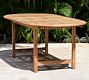 Nassau Oval Teak Outdoor Dining Table | Pottery Barn