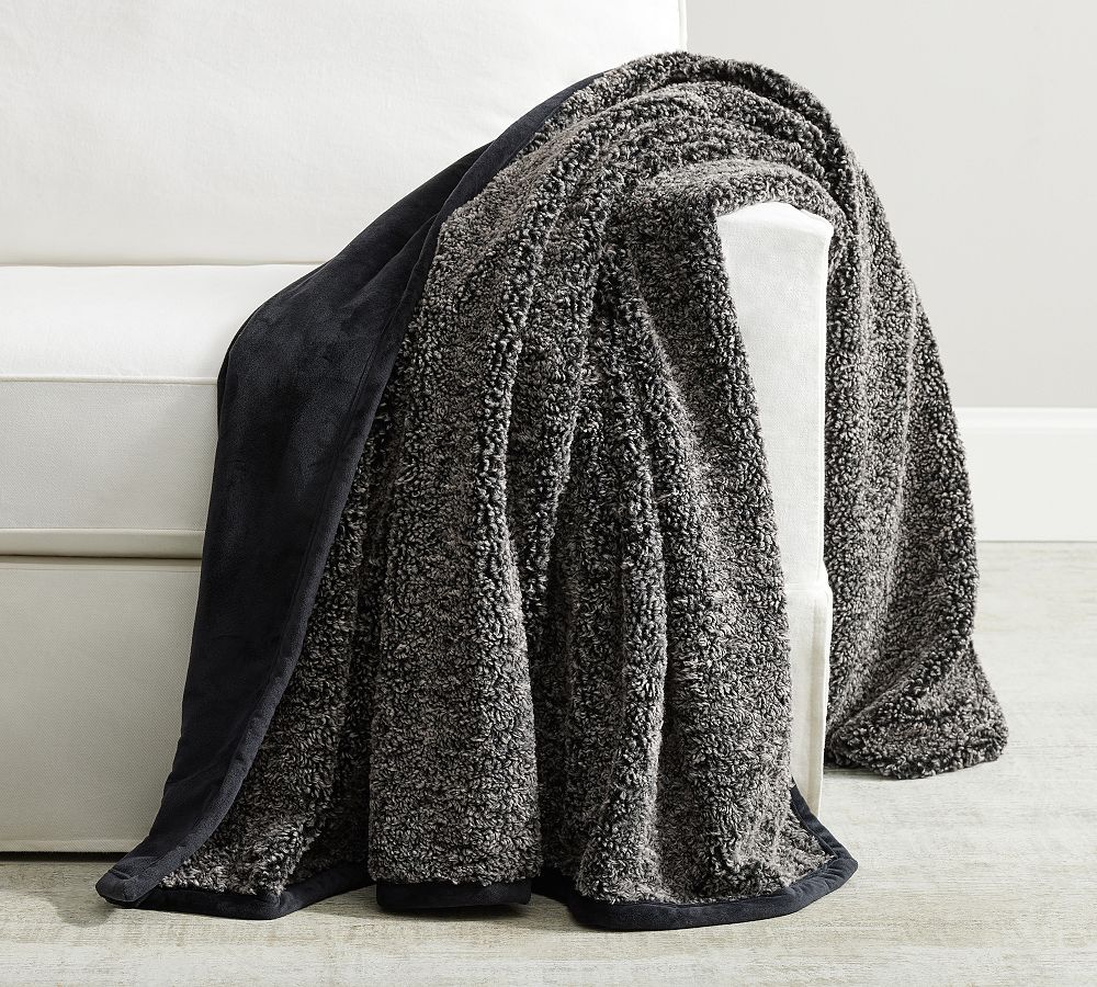 Cozy Teddy Faux Fur Throw Blanket | Pottery Barn