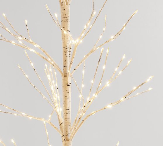 Pottery Barn Pre-Lit Twinkling Twig Trees at Peter Dumas blog