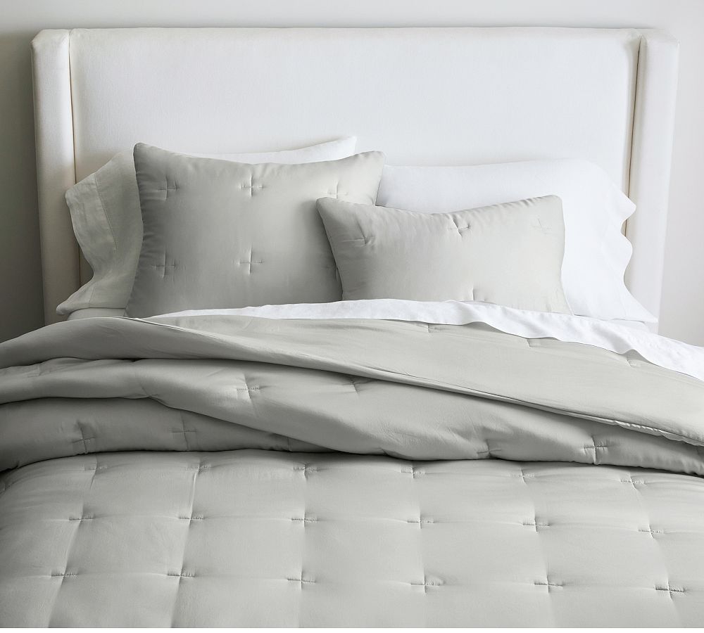 Open Box: TENCEL™ Cross Stitch Comforter | Pottery Barn
