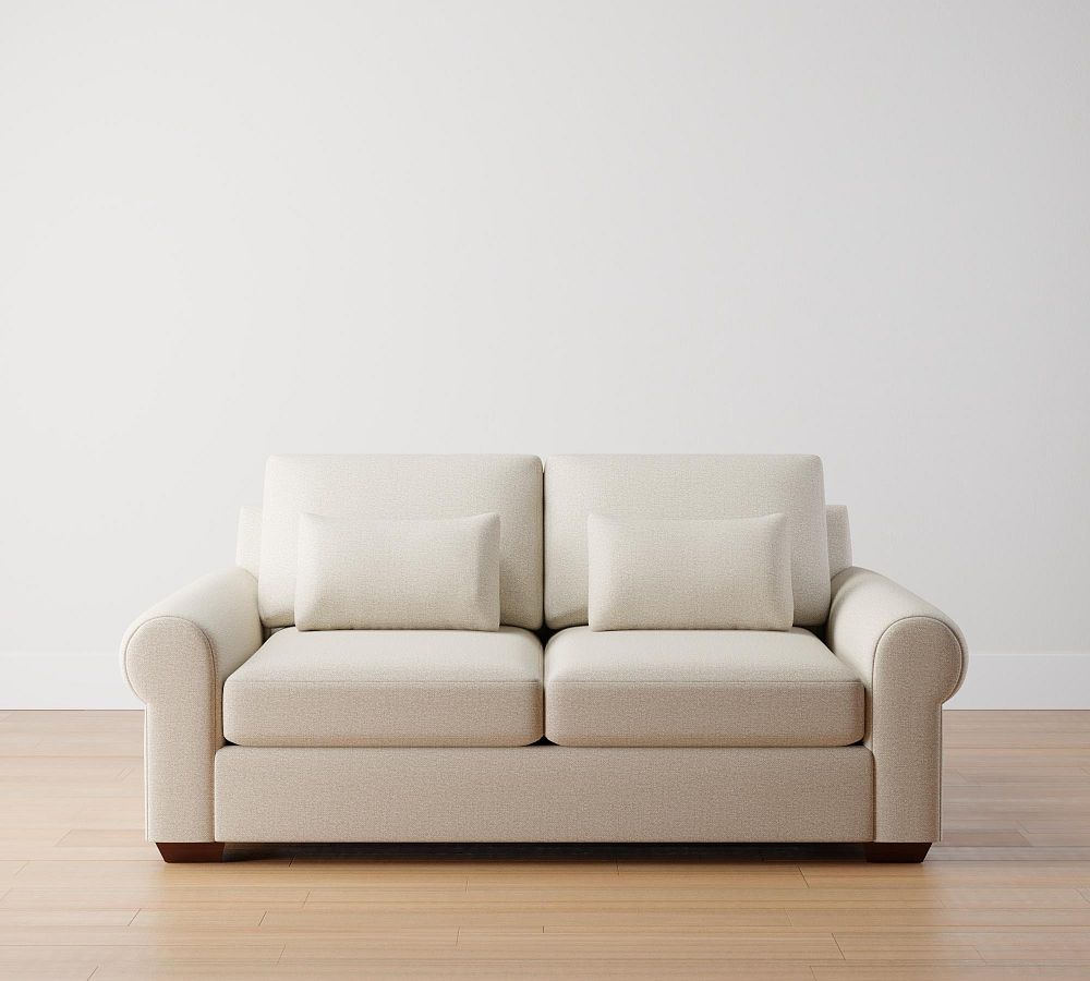 Big Sur Roll Arm Upholstered Sofa | Pottery Barn