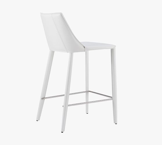 Hillside Leather Counter Stool | Pottery Barn