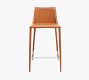 Hillside Leather Counter Stool | Pottery Barn