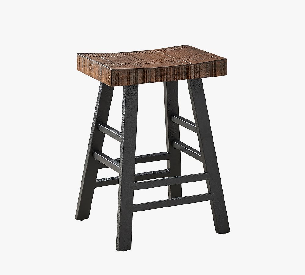 Griffin Reclaimed Wood Stool | Pottery Barn