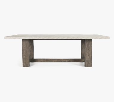 Mabel Reclaimed Pine Wood Dining Table | Pottery Barn