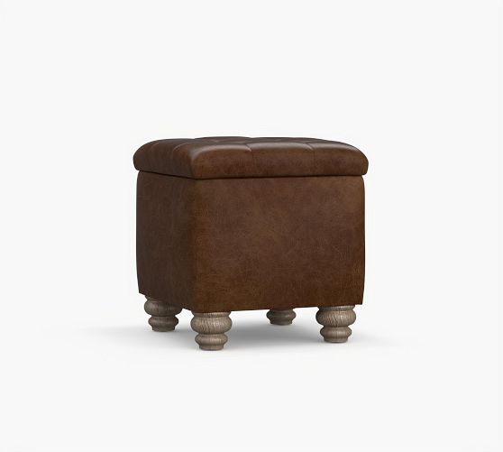 Martin Leather Storage Cube | Pottery Barn