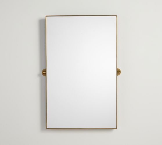 Linden Rectangular Pivot Mirror | Pottery Barn