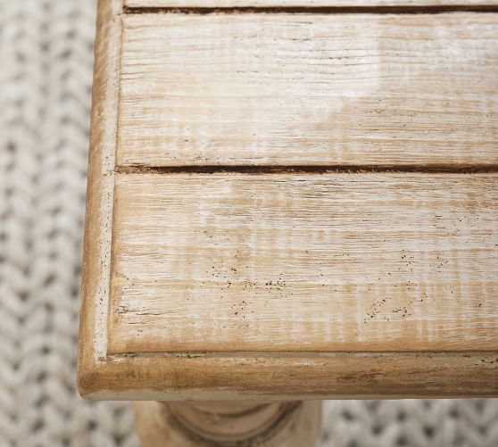 Bander Square Reclaimed Wood End Table | Pottery Barn