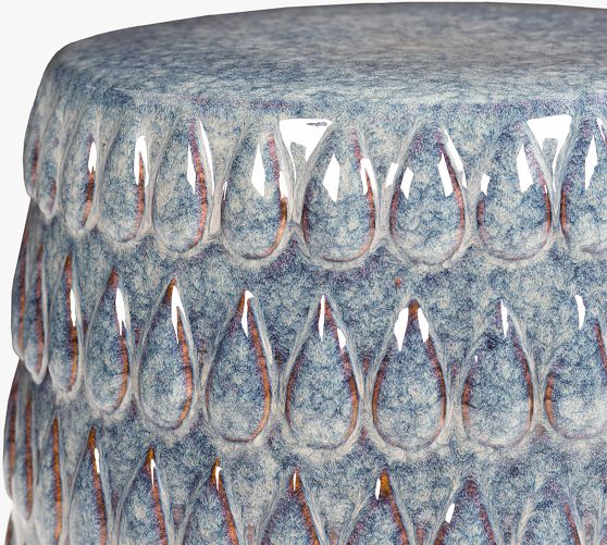 Charles Round Ceramic Accent Table | Pottery Barn