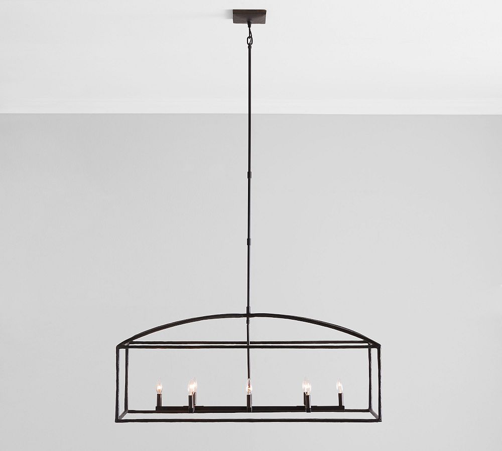 Fallon Forged Iron Linear Chandelier