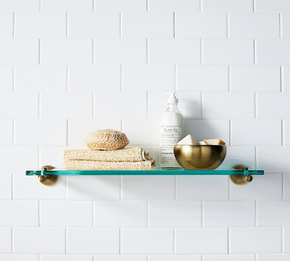 Linden Handcrafted Single Tier Shelf | Pottery Barn