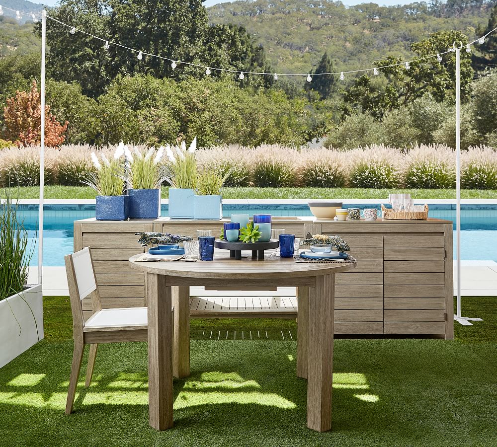 Outdoor Standing String Light Posts - Set of 2 | Pottery Barn