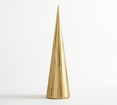 Handcrafted Gilded Cone | Pottery Barn