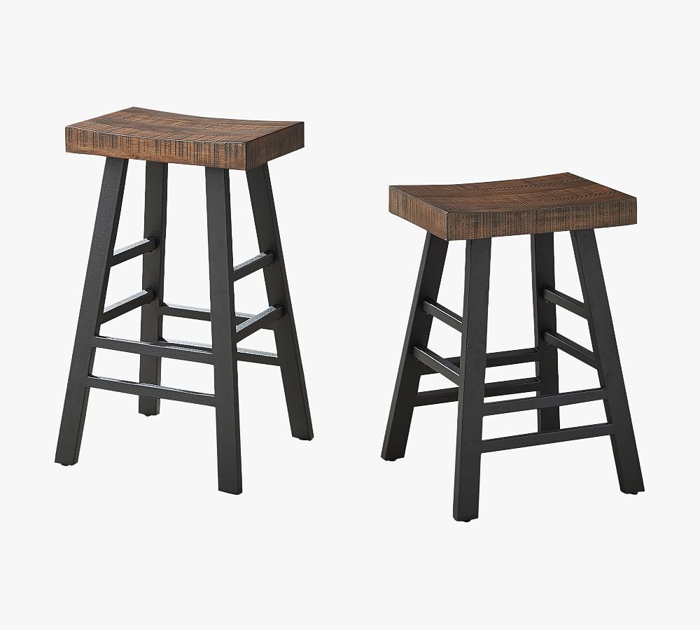 Griffin Reclaimed Wood Stool | Pottery Barn