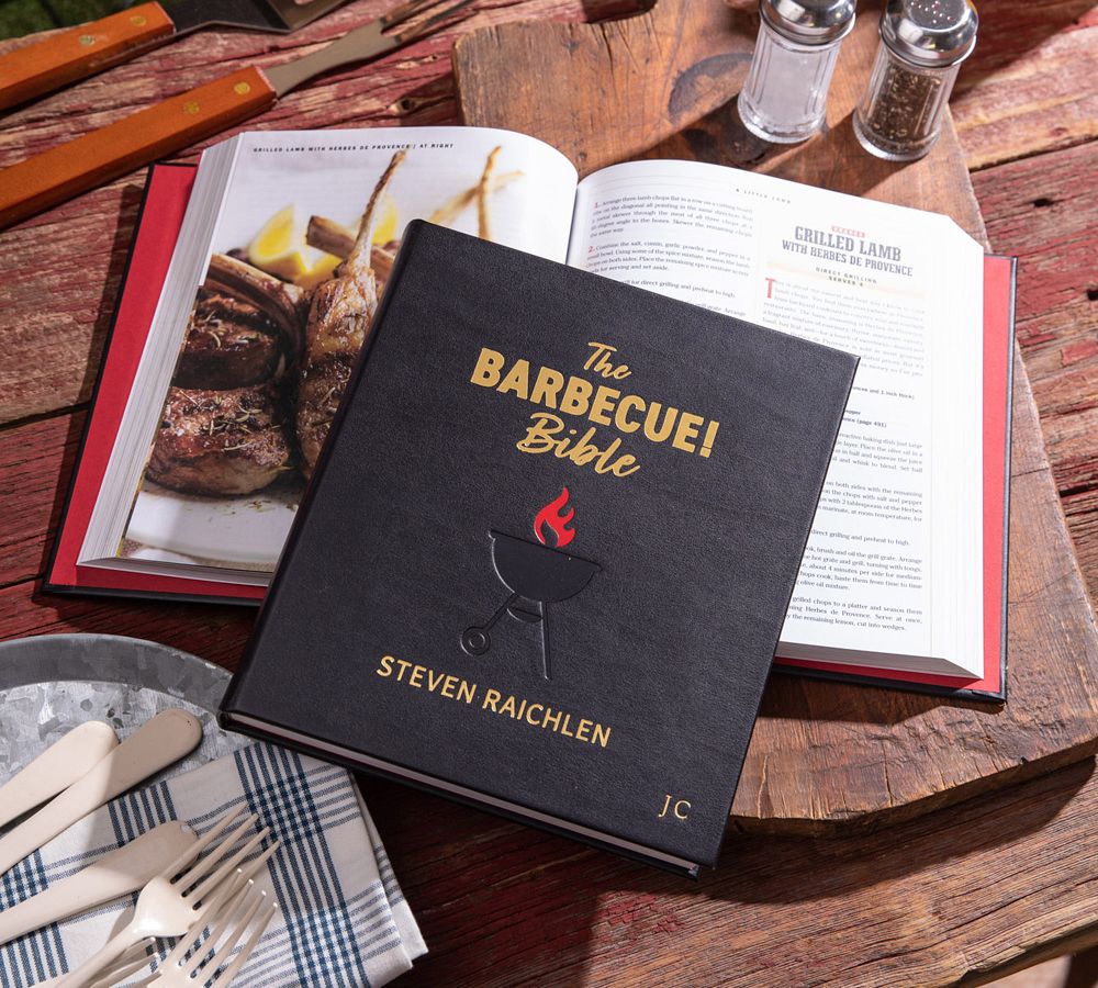 The BBQ Bible By Steven Raichlen Leather-Bound Book | Pottery Barn