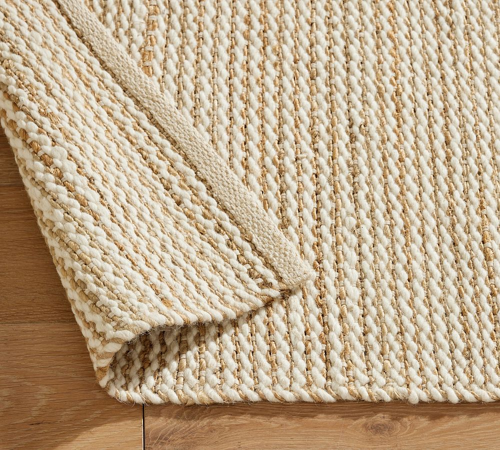 Braxton Wool Jute Rug | Pottery Barn