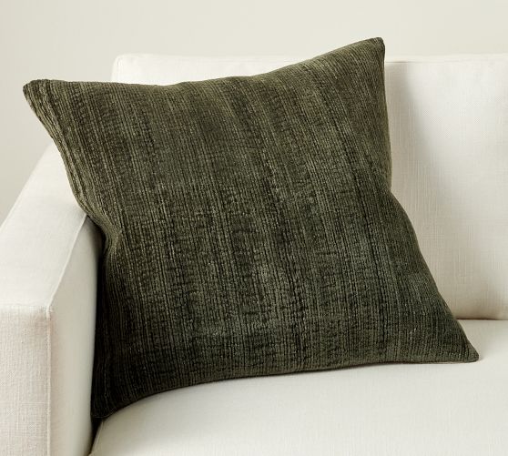 Textured Chenille Pillow | Pottery Barn