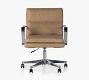 Jace Leather Swivel Desk Chair | Pottery Barn