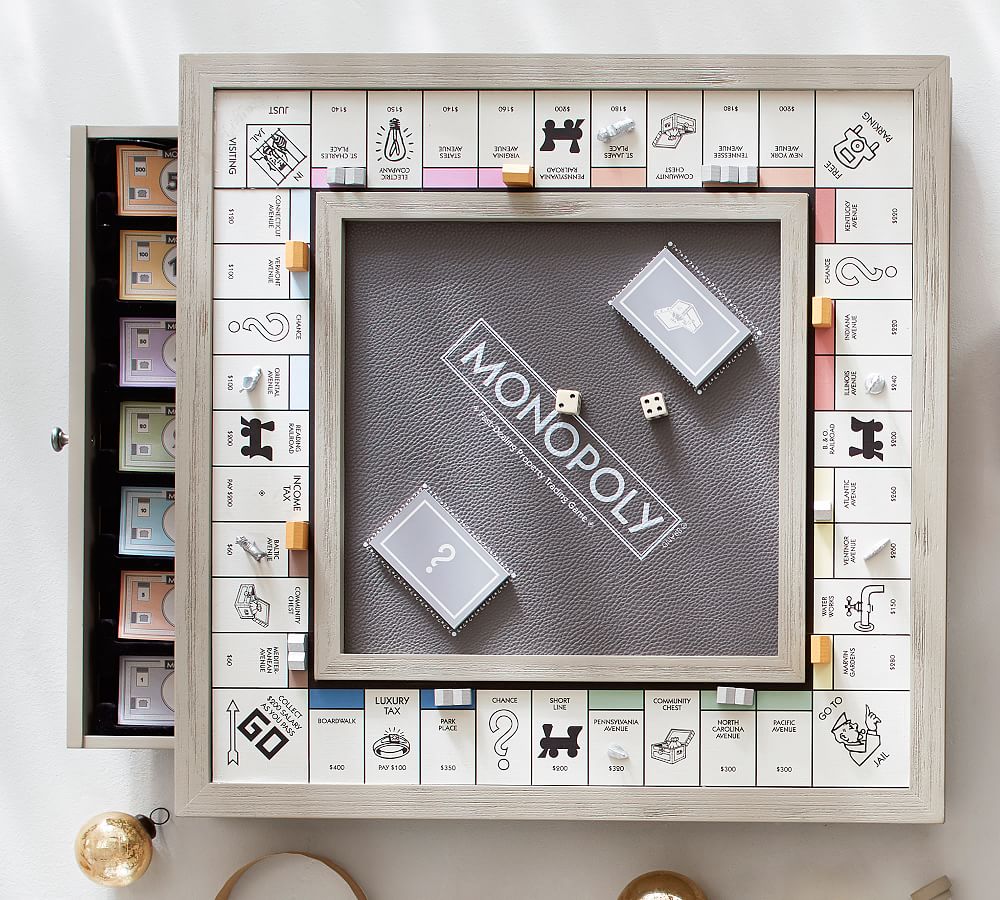 Wooden Monopoly Board Game - Luxury Edition | Pottery Barn