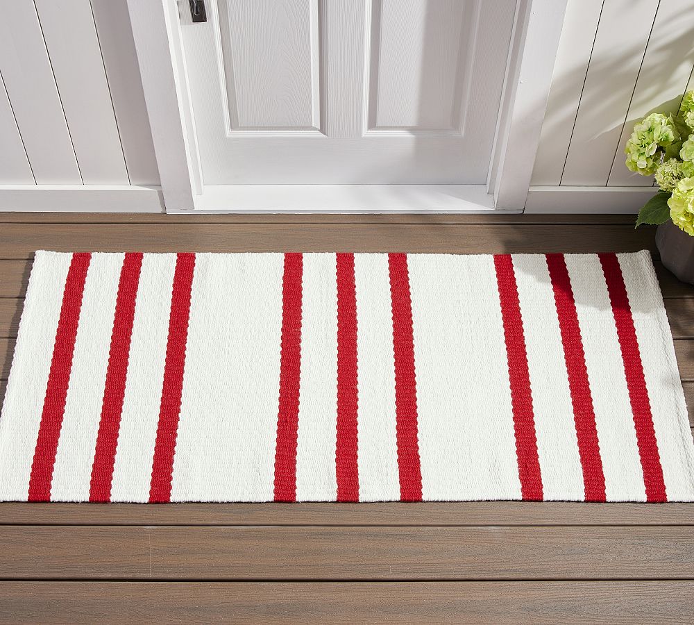 Danton Striped Rug with Anti Slip Backing | Pottery Barn