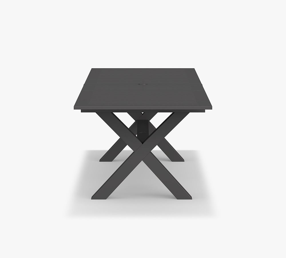 Indio Metal X-Base Extending Outdoor Dining Table | Pottery Barn