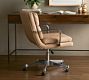 Jace Leather Swivel Desk Chair | Pottery Barn