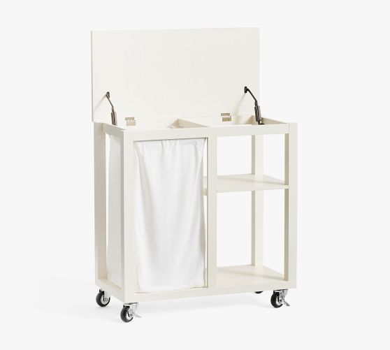 Manchester Hamper Cart | Pottery Barn