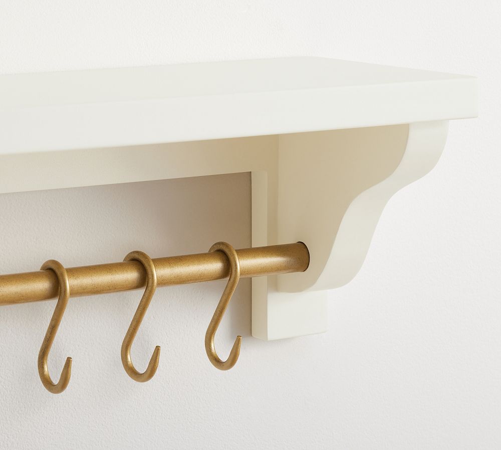 Manchester Ledge with Hooks | Pottery Barn
